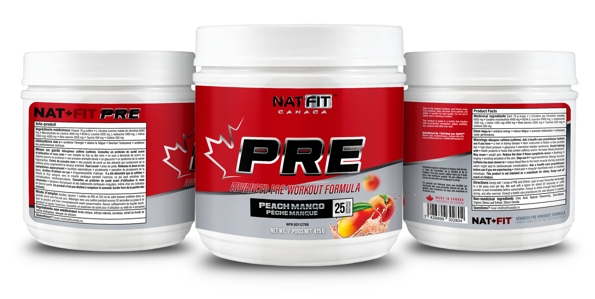 PRE WORKOUT - BLUE RASPBERRY – NatFIT Canada